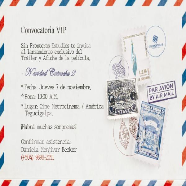 Lanzamiento del tráiler y afiche de la película “Navidad Catracha 2” | RDS - Eventos.hn